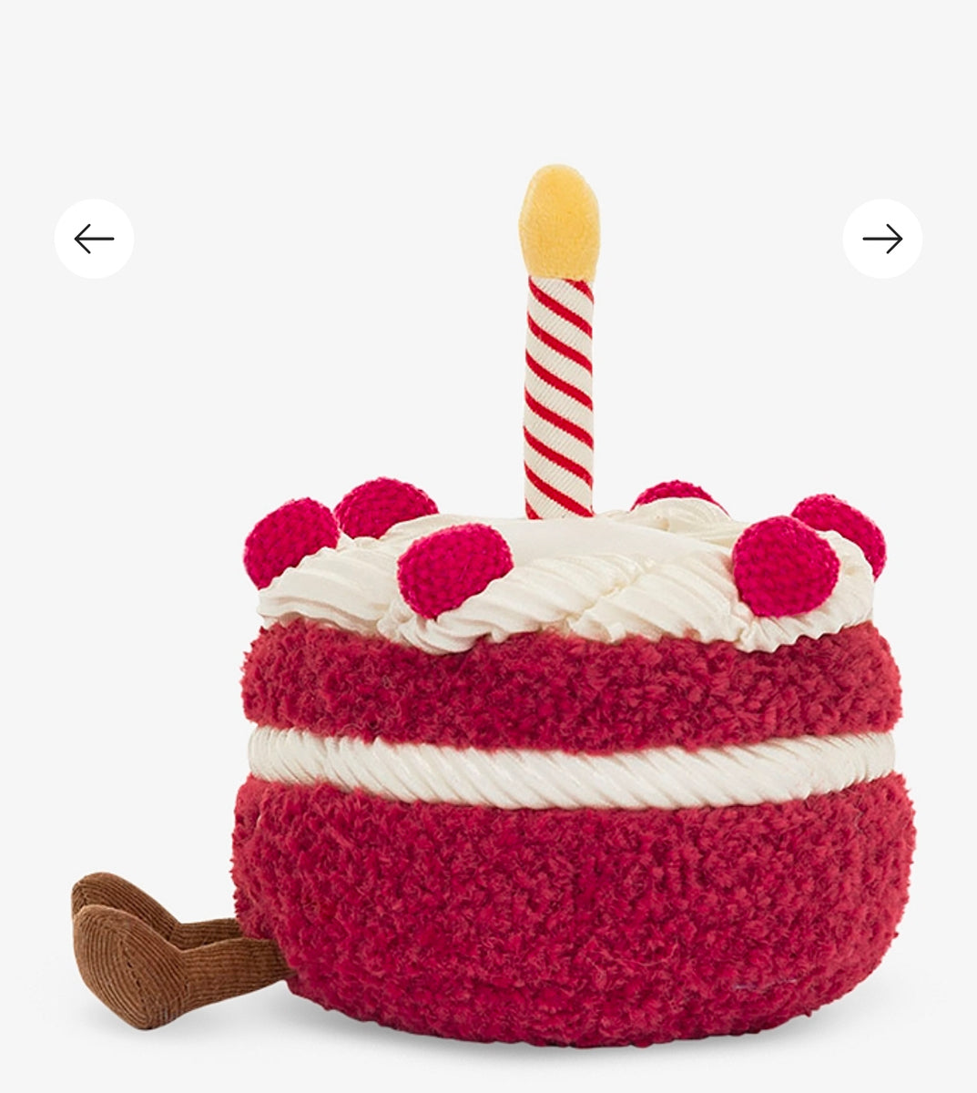 JELLYCAT | Amuseable Cheri Cake | Baby Soft Toy